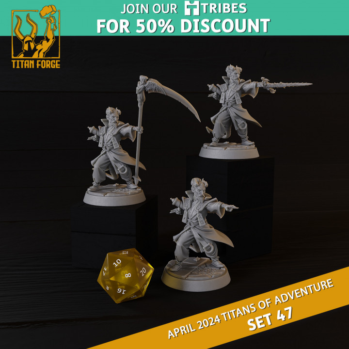 3D Printable RPG - DnD Hero Characters - Titans of Adventure Set 47 by ...
