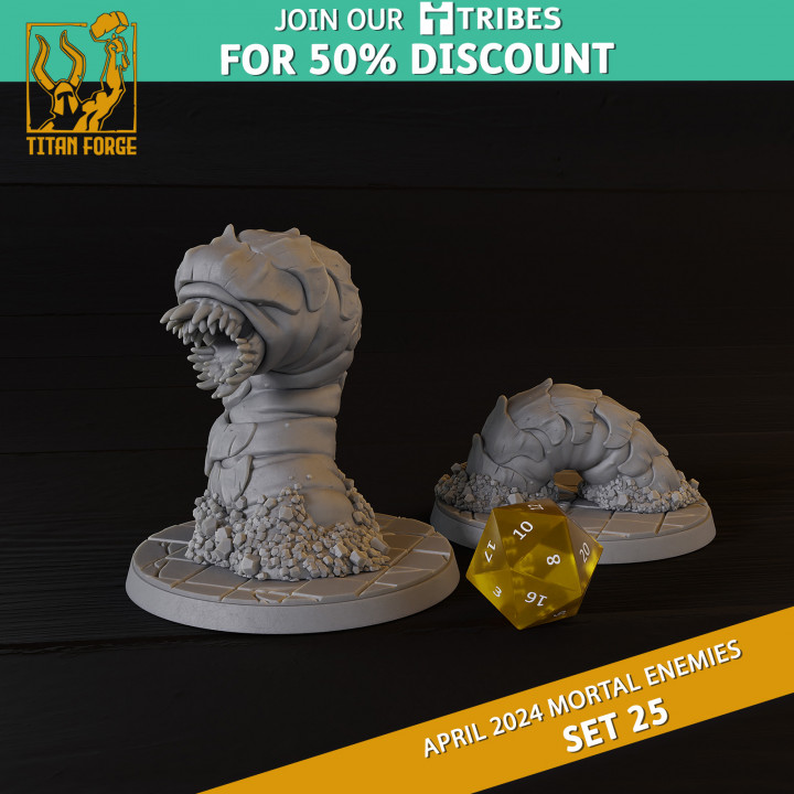 3D Printable RPG - Monsters DnD 5e - Mortal Enemies Set 25 by Titan ...