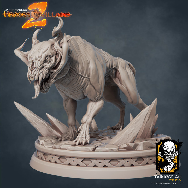 3D Printable Set_Hellhounds by Javier Txiki Tejedor
