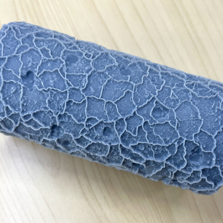 3D Printable Texture Roller: Dead Cracked Earth by Custom Miniature Maker