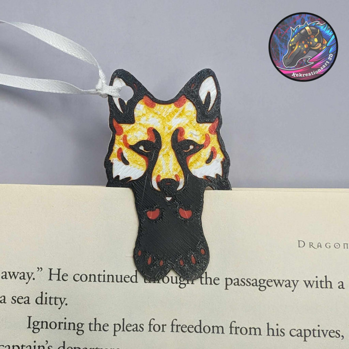 3D Printable Illustrated Bookmark Set by Kirsten M