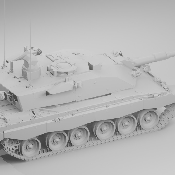 3D Printable Challenger III MBT with Trophy APS by The Military ...