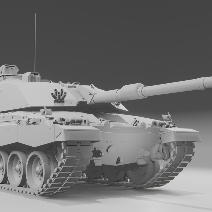 3D Printable Challenger III MBT with Trophy APS by The Military ...