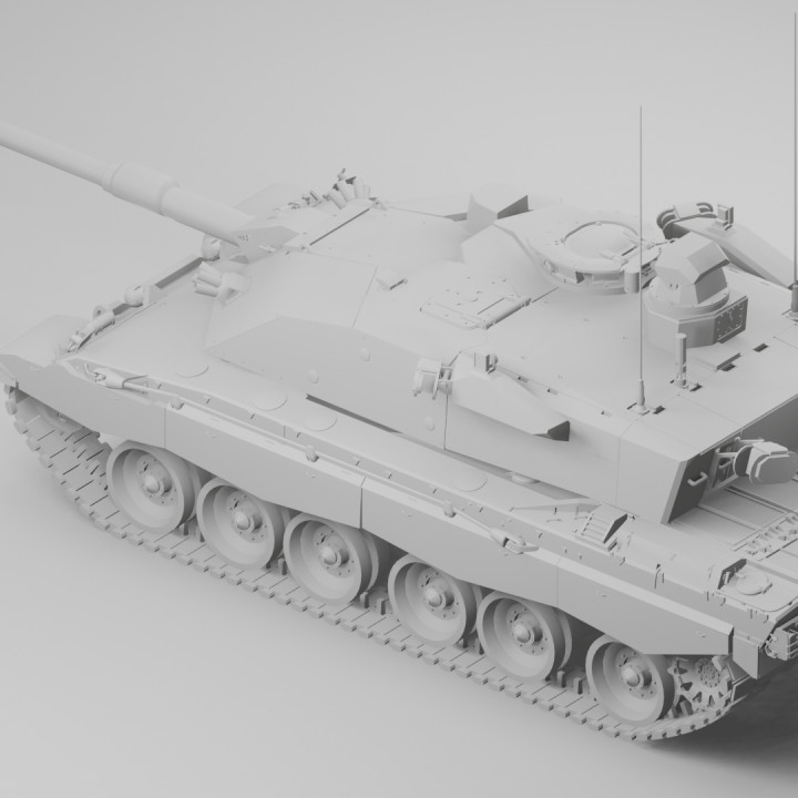 3D Printable Challenger III MBT with Trophy APS by The Military ...