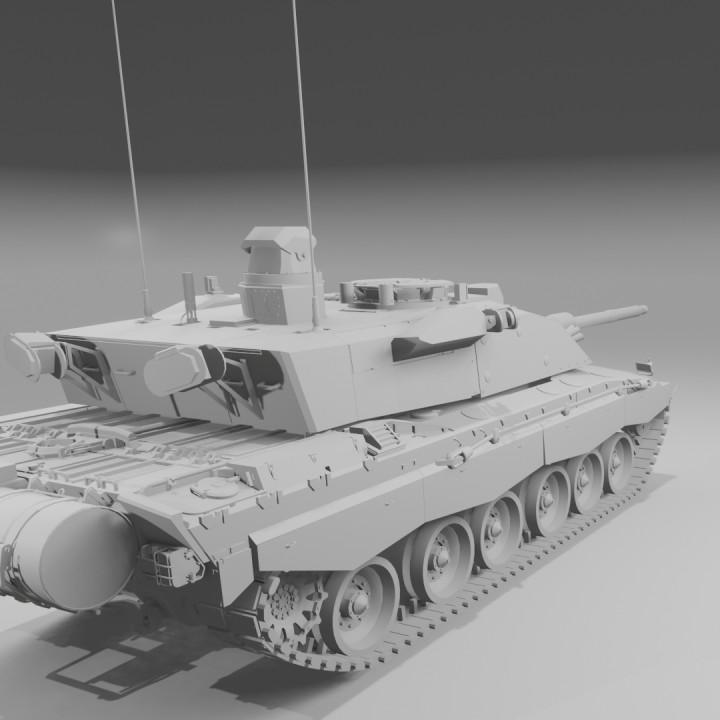3D Printable Challenger III MBT with Trophy APS by The Military ...