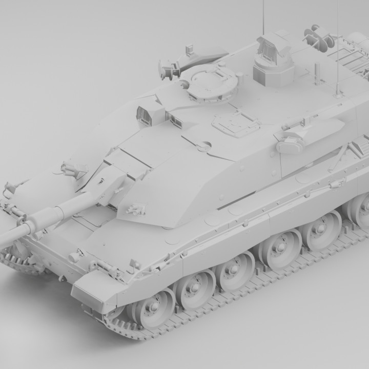 3D Printable Challenger III MBT with Trophy APS by The Military Industrial Complex
