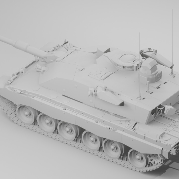 3D Printable Challenger III MBT with Trophy APS by The Military ...