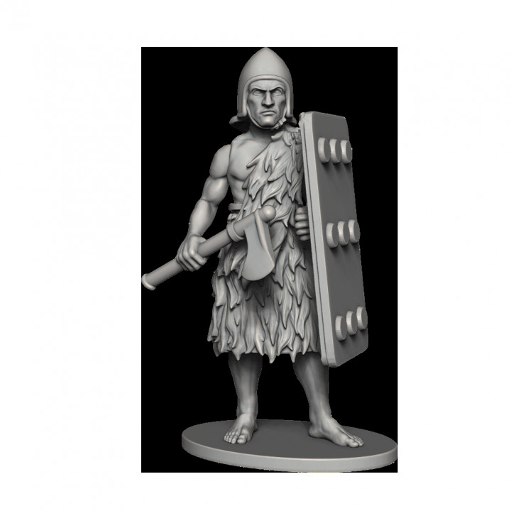 3D Printable Sumerian Axemen by Wargames Atlantic