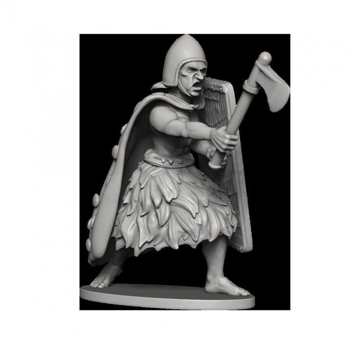 3D Printable Sumerian Axemen by Wargames Atlantic