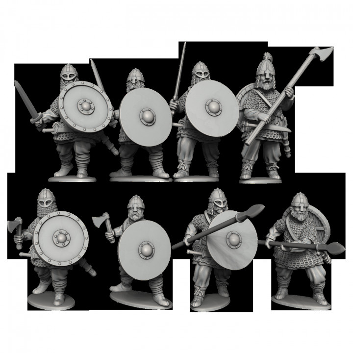 3D Printable Viking Armored Infantry by Wargames Atlantic