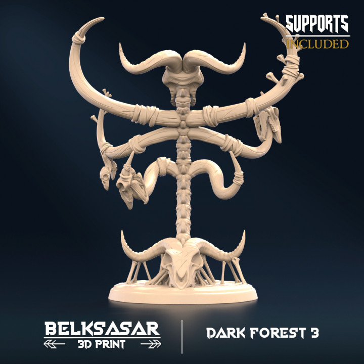 3D Printable Dark Forest Ritual Totem by Belksasar