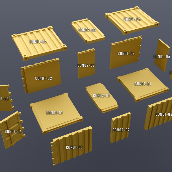 3D Printable CON.HAB STACKS - 28-30mm Modular Terrain Pack by ...