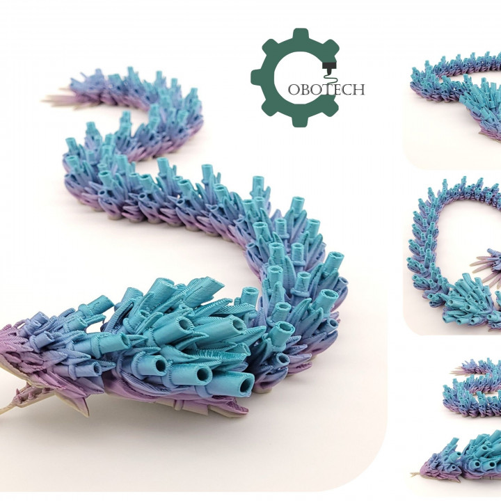 3D Printable Cobotech Articulated Bamboo Cobra by Cobotech by Cobotech