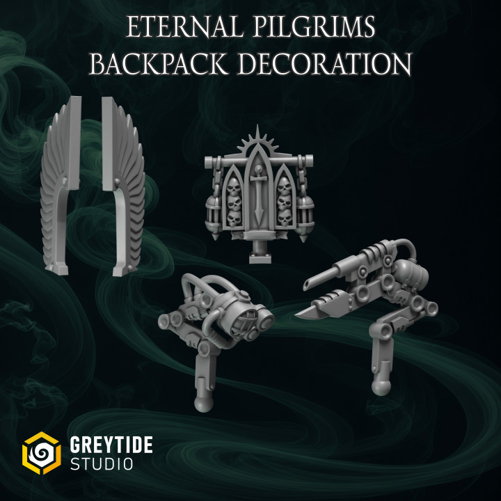 3D Printable Backpack decorations EPT by GreyTide Studio