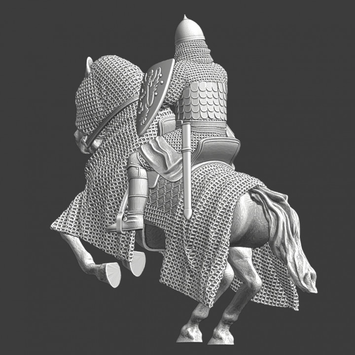 3D Printable Medieval Kievan-Rus Heavy cavalry with sword by Northern ...