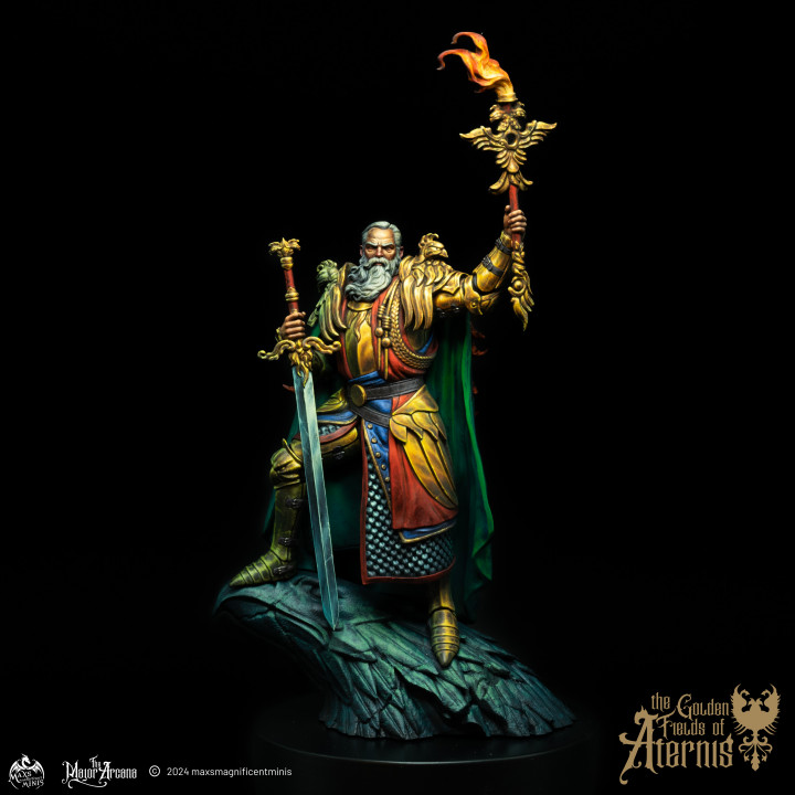 3D Printable The Emperor - Human Paladin by The Major Arcana