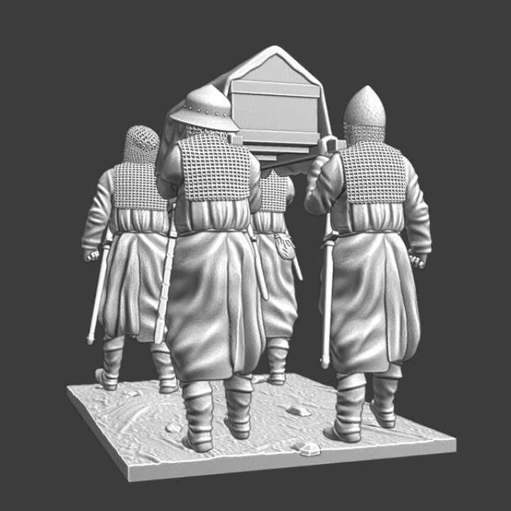 3D Printable Medieval Funeral Scene Diorama by Northern Crusades Miniatures