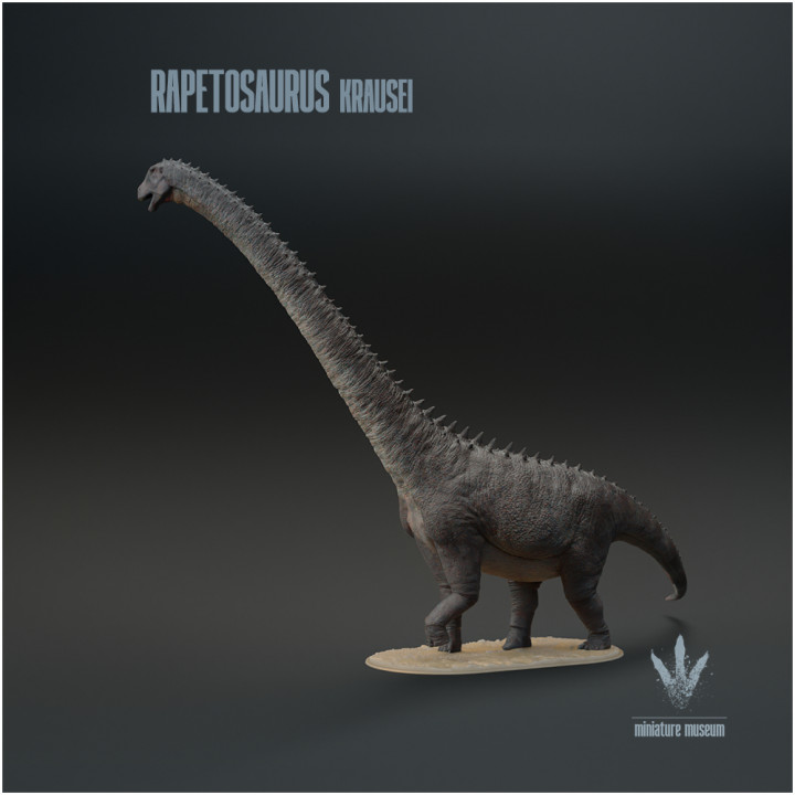 3D Printable Rapetosaurus krausei : Walking by Miniature Museum