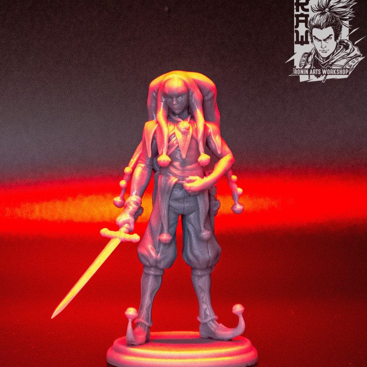 3D Printable Lopazi The Masked Death - Jester Assassin by Ronin Arts ...
