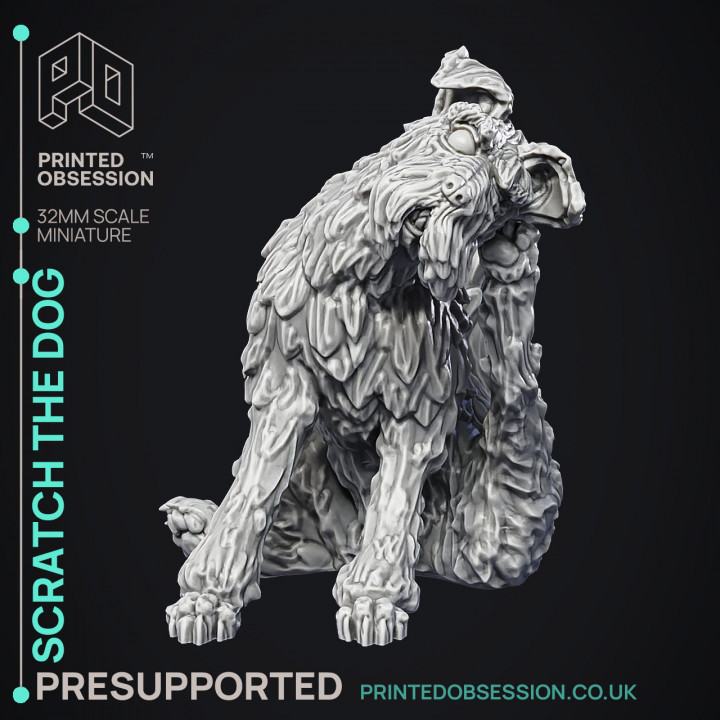 3D Printable Scratch - NPC Dog - PRESUPPORTED - Illustrated and Stats ...