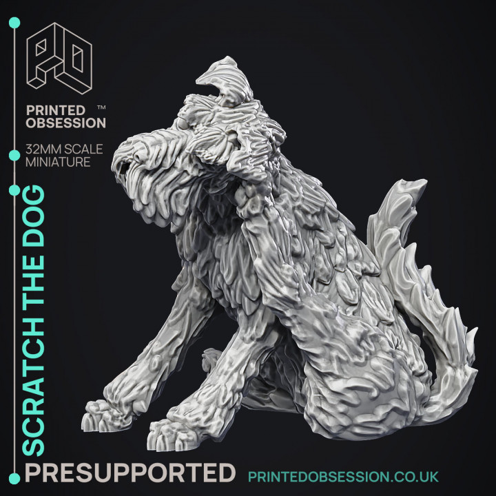 3D Printable Scratch - NPC Dog - PRESUPPORTED - Illustrated and Stats ...