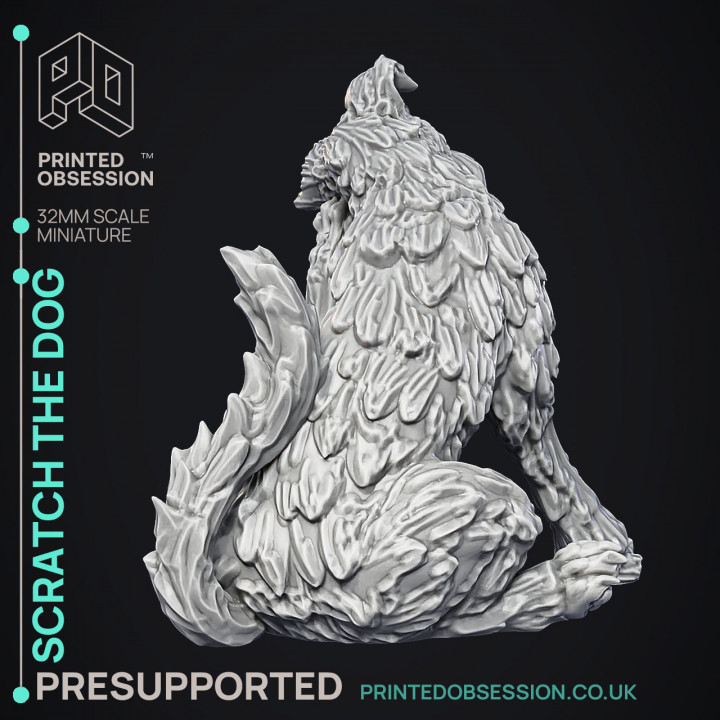 3D Printable Scratch - NPC Dog - PRESUPPORTED - Illustrated and Stats ...