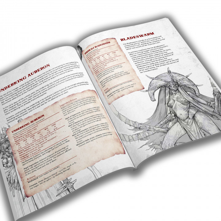 3D Printable The Remade Part 2: Statblocks & Lore by Bestiarum Miniatures