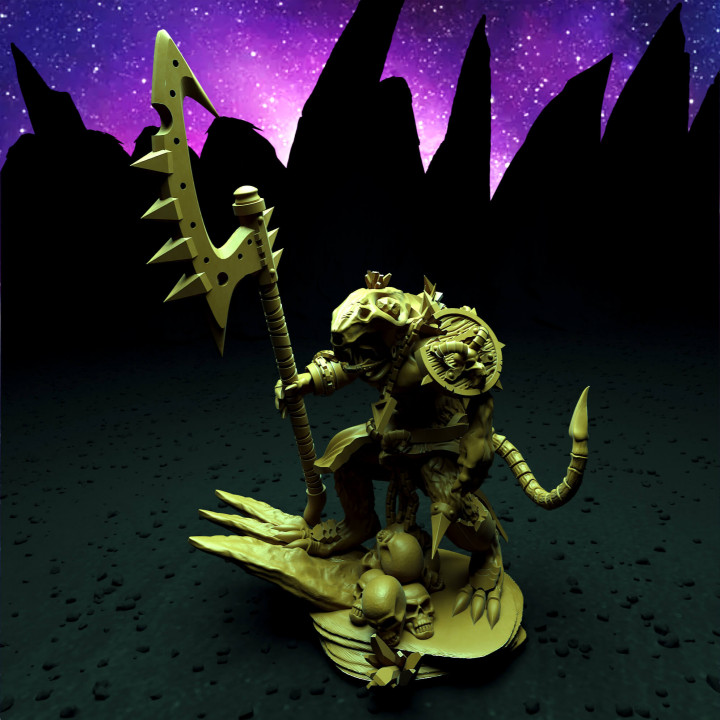 3D Printable Ratkin Clan Leaders - Warrior Set A with multiple models ...