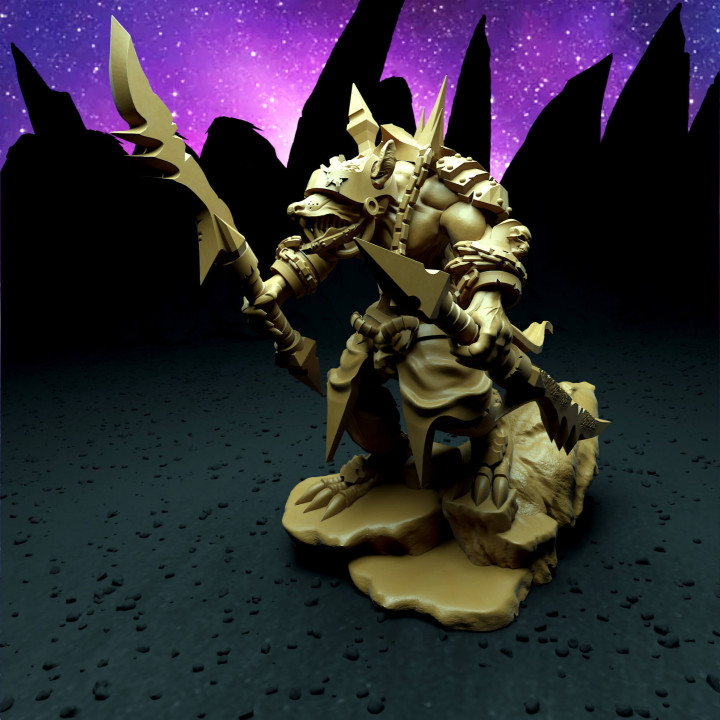 3D Printable Ratkin Clan Leaders - Warrior Set A with multiple models ...