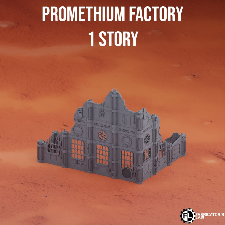 3D Printable Grimdark Industrial Ruins Set #4 by Fabricator's Lair