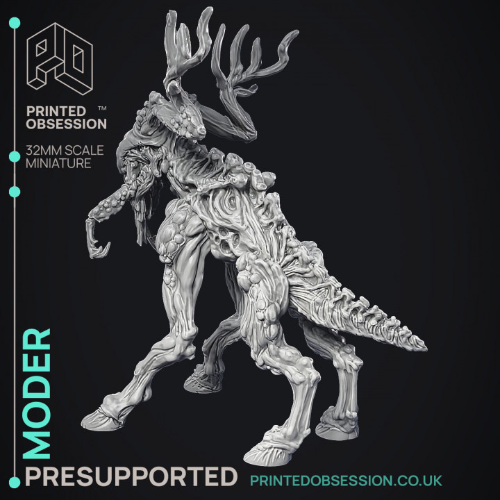 3D Printable Moder - Wendigo - Cryptids of the Darkwoods - PRESUPPORTED ...