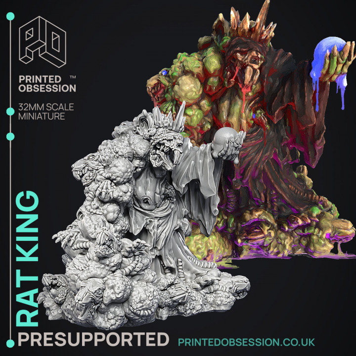3D Printable Rat King - Undead Cryptid - Cryptids of the Darkwoods ...