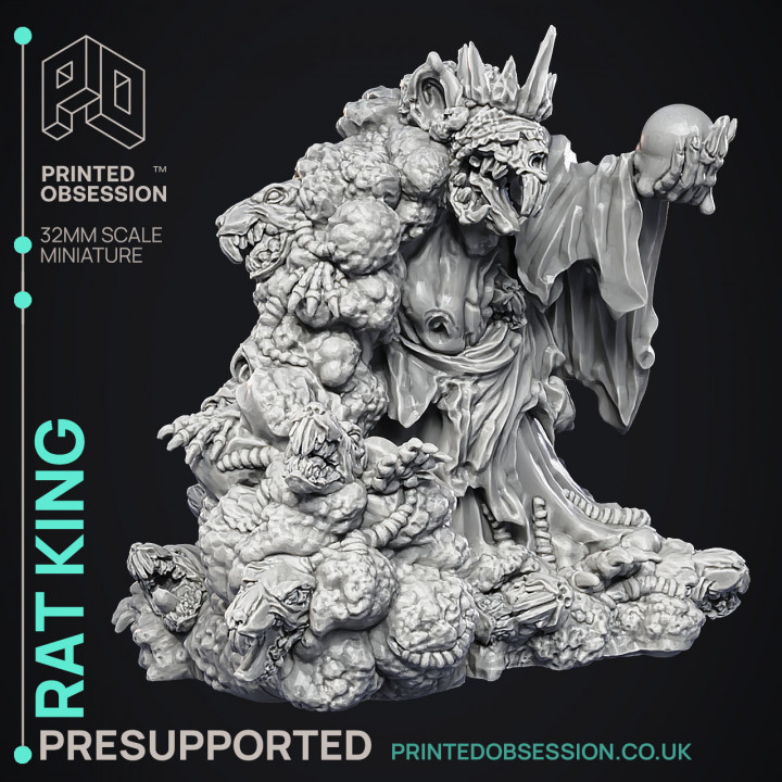 3D Printable Rat King - Undead Cryptid - Cryptids of the Darkwoods ...