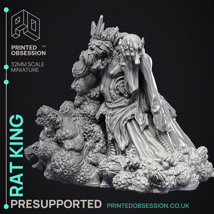 3D Printable Rat King - Undead Cryptid - Cryptids of the Darkwoods ...