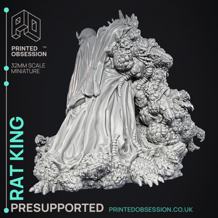 3D Printable Rat King - Undead Cryptid - Cryptids of the Darkwoods ...