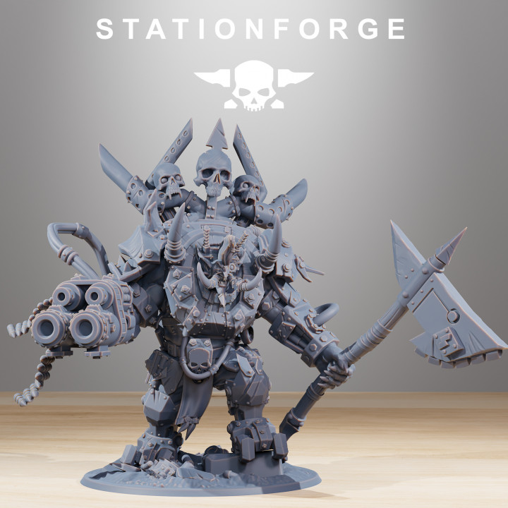 3D Printable Orkaz Troll Boss by Station Forge