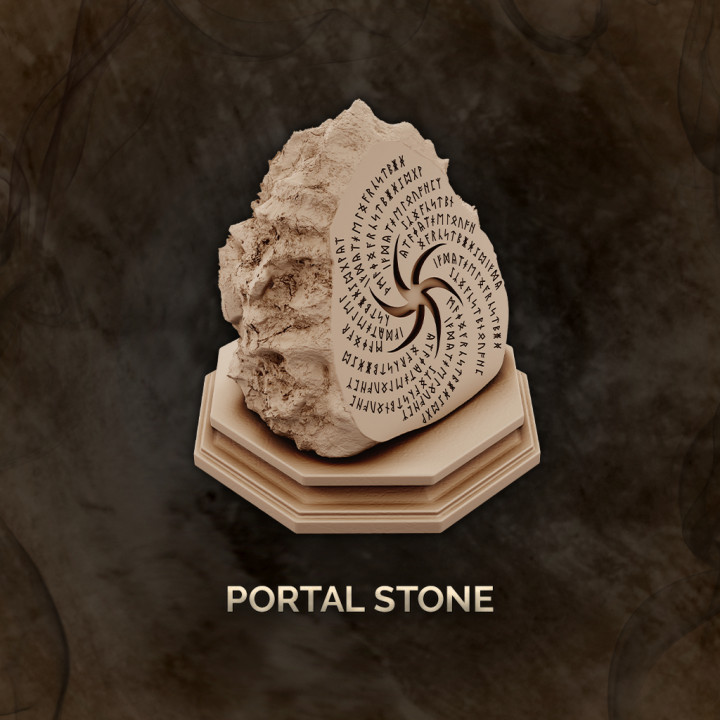 3D Printable Portal Stone by Artificers_Mini