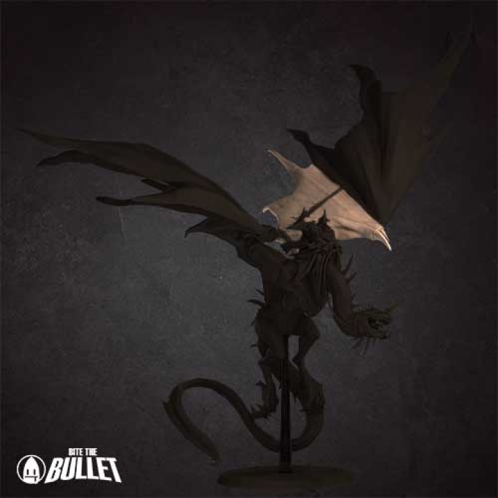 3D Printable Witch-King (Mounted) by Bite the Bullet