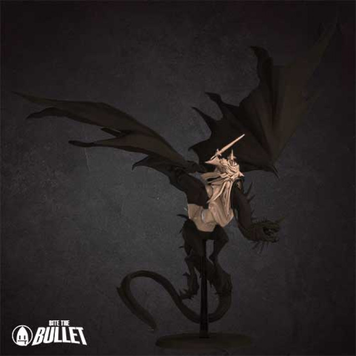 3D Printable Witch-King (Mounted) by Bite the Bullet