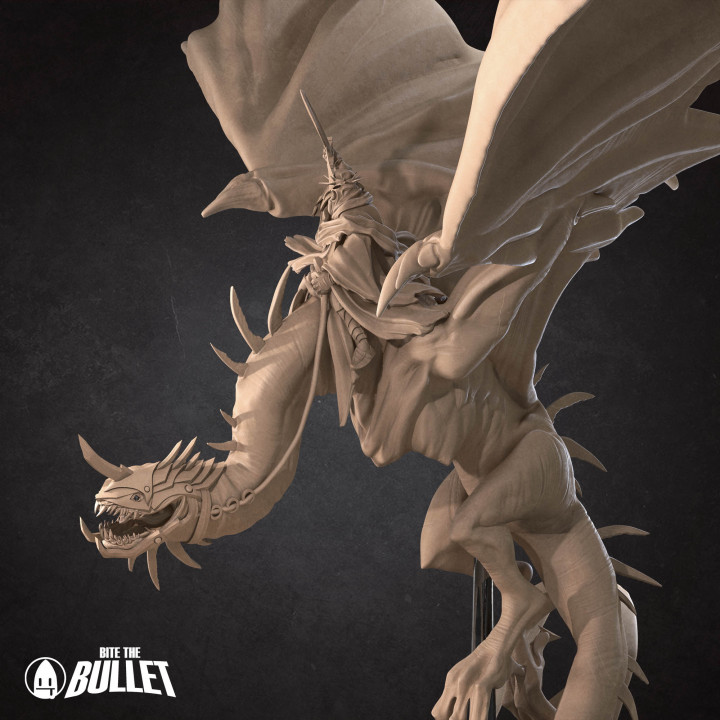 3D Printable Witch-King (Mounted) by Bite the Bullet