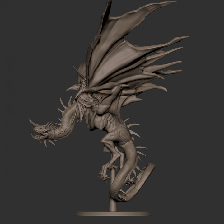3D Printable Witch-King (Mounted) by Bite the Bullet