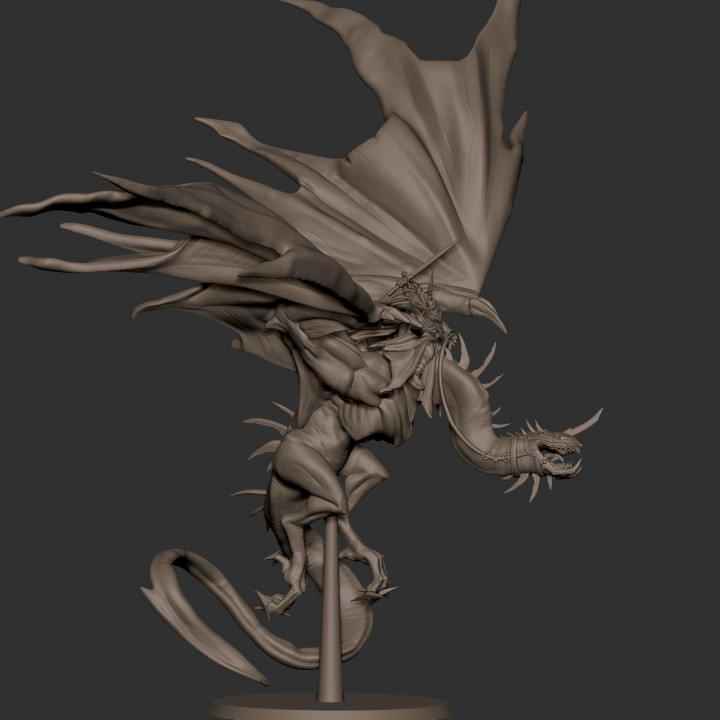 3D Printable Witch-King (Mounted) by Bite the Bullet