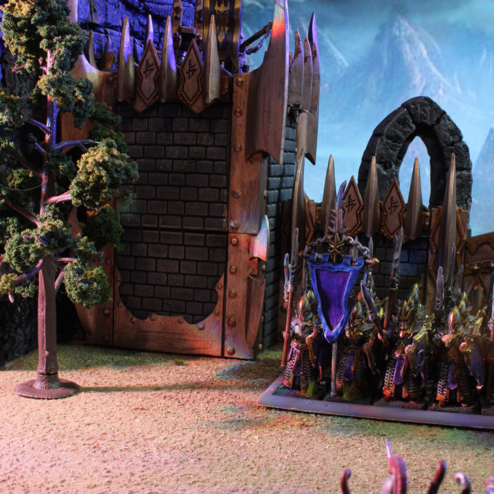 3D Print of Dark Elves Tower by Landor