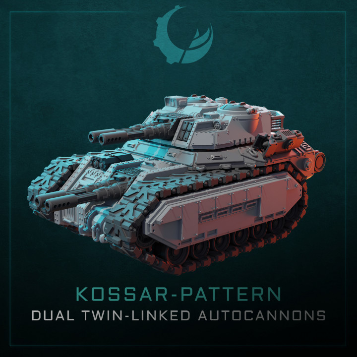 3D Printable Kossar-Pattern Main Battle Tank by Maelstrom Designworks