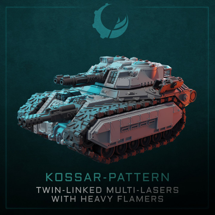 3D Printable Kossar-Pattern Main Battle Tank by Maelstrom Designworks