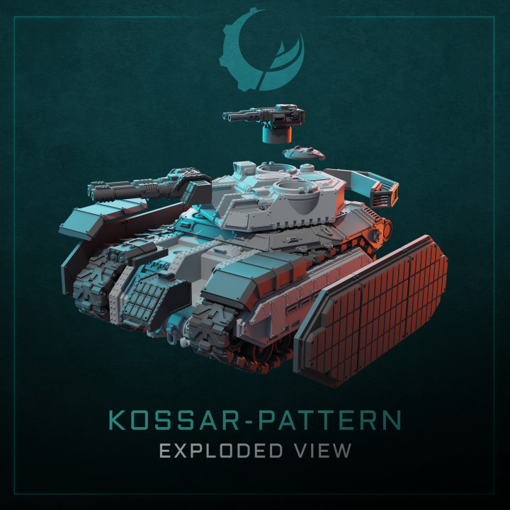 3D Printable Kossar-Pattern Main Battle Tank by Maelstrom Designworks