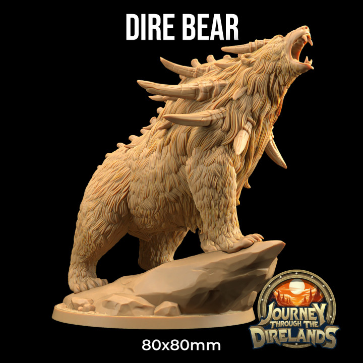 3D Printable Dire Bear | PRESUPPORTED | Journey Through The Direlands ...
