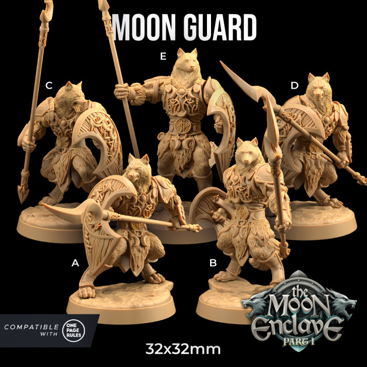 3D Printable The Moon Enclave Pt. 1 Army | Soldier Tier | PRESUPPORTED by The Dragon Trappers Lodge