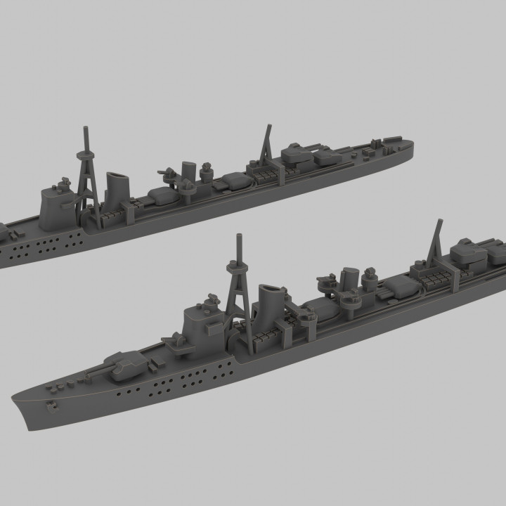 3D Printable WW2 Imperial Japanese Navy Yugumo class destroyer by Lee ...