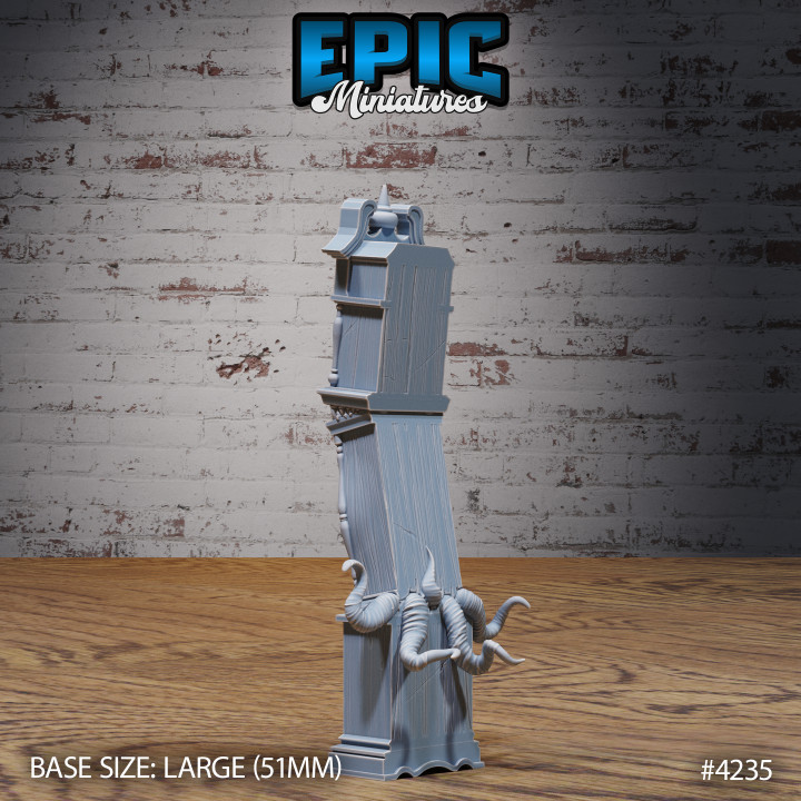 3D Printable Mimic Clock / Covering Furniture Creature / Evil Trap ...
